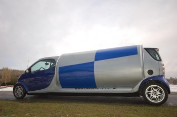 World’s only stretch Smart car unveiled by Carbonyte UK | Easier