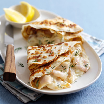 Wild Alaska pollock and prawn pancakes | Easier