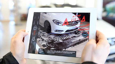New B-Class is brought to life with augmented reality iPad app | Easier