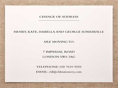 Guide to change of address cards | Easier