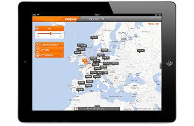 easyJet brings popular Inspire Me function direct to tablets via its ...