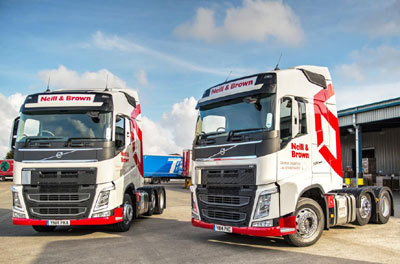 First Euro-6 Volvos join Neill & Brown Global Logistics fleet | Easier